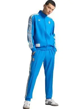 Adidas Real Madrid Terrace Icons Track Top - Blue Bird White