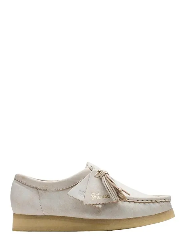 Clarks Wallabee Leather Loafers - White