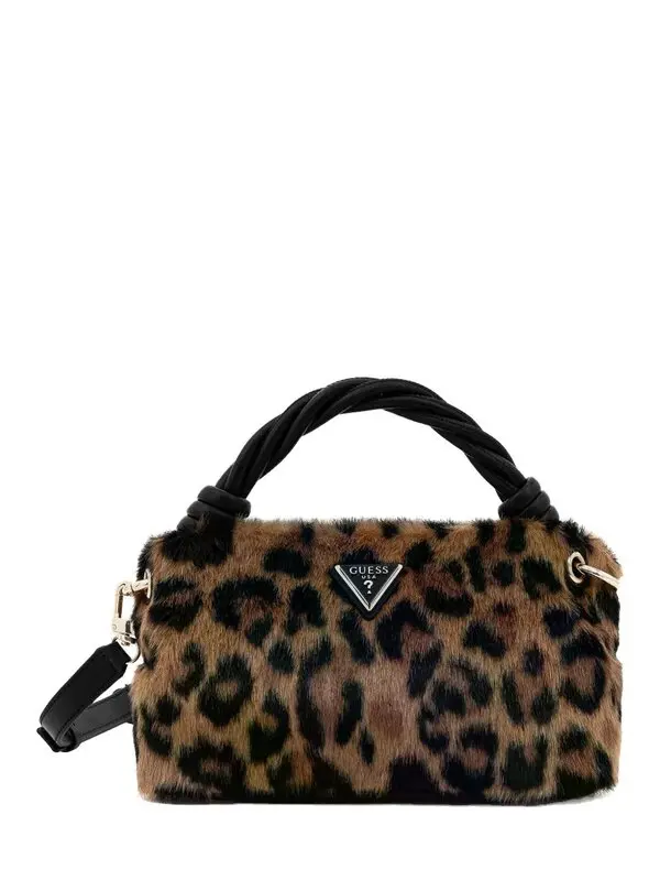 Guess Animal-print Tote Bag - Brown