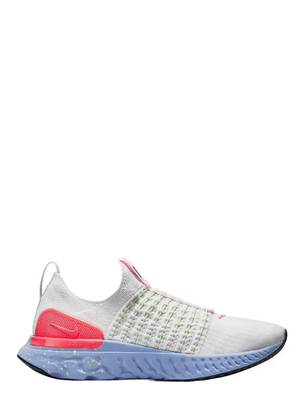 Nike React Phantom Run Flyknit 2 Confetti - Platinum Tint/barely Volt/cobalt Blue Bliss