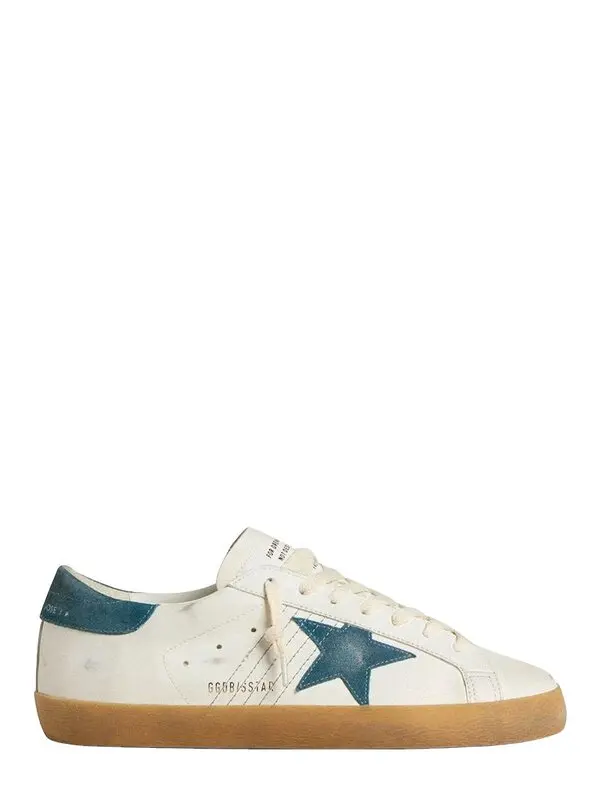 GOLDEN GOOSE Superstar Sneakers - White/petrol Blue