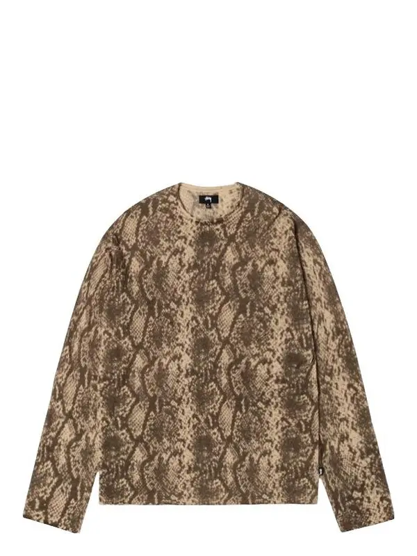 StÜssy Python Knit Crew - Khaki