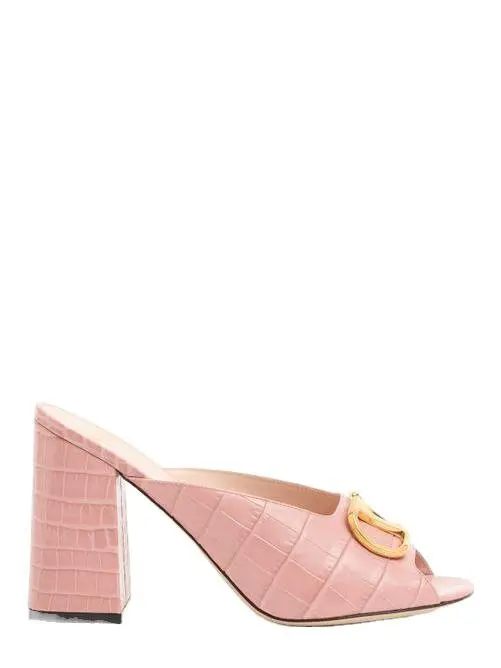 Valentino Garavani Vlogo Signature Slide Sandal - Pink