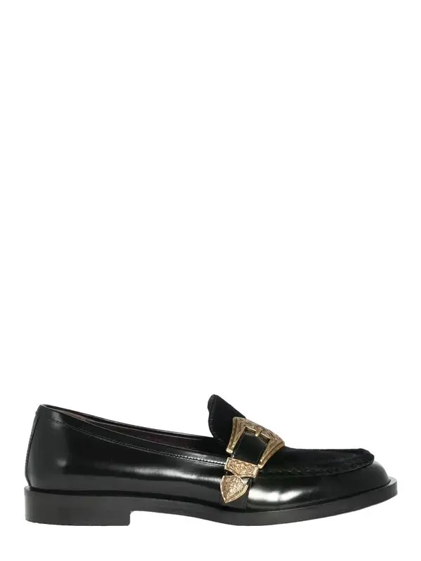 Roberto Festa Lira Pony Skin Loafers - Black