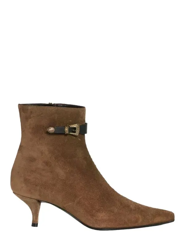 Roberto Festa Ela Buckle Strap Boots - Brown