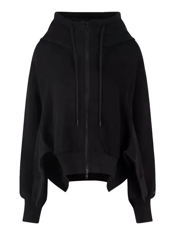 Yohji Yamamoto Asymmetric Hoodie - Black