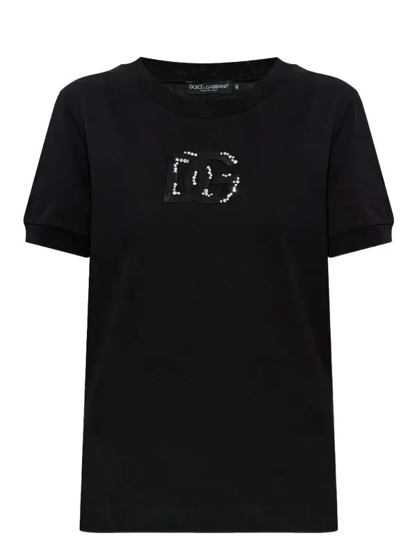 Dolce & Gabbana Logo-embellished T-shirt - Black