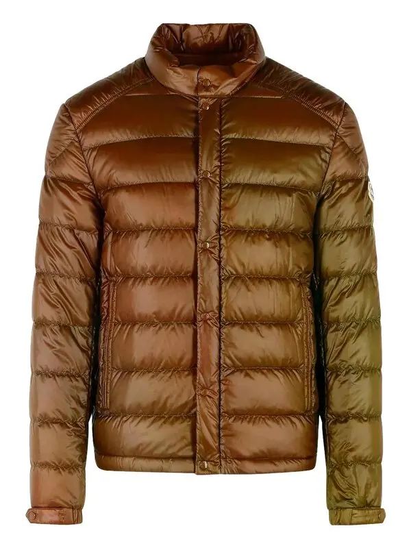 Moncler Padded Quilted Jacket - Brown