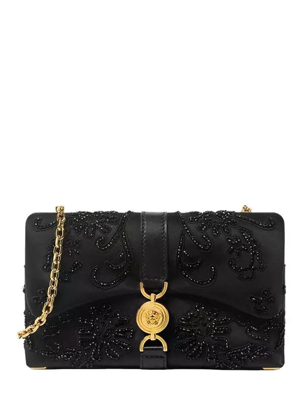 Versace Mini Kleio Medusa Crossbody Bag - Black