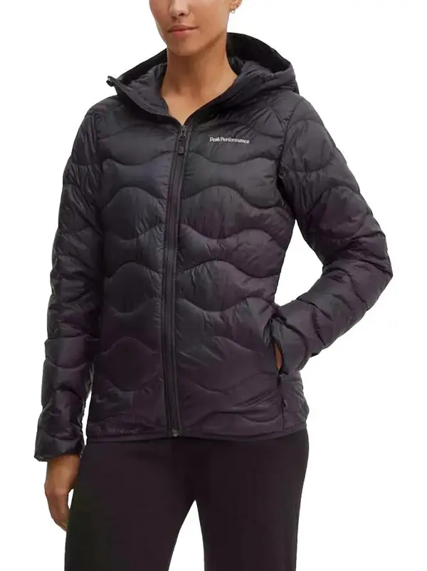 PEAK PERFORMANCE Helium Quilted Hooded Jacket - Black