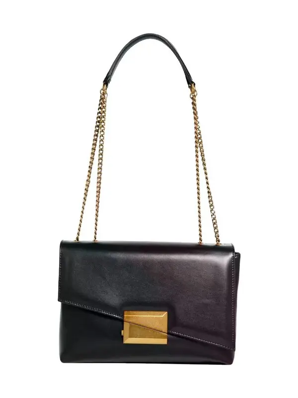 Roberto Festa Isolde Asymmetrical Shoulder Bag - Black