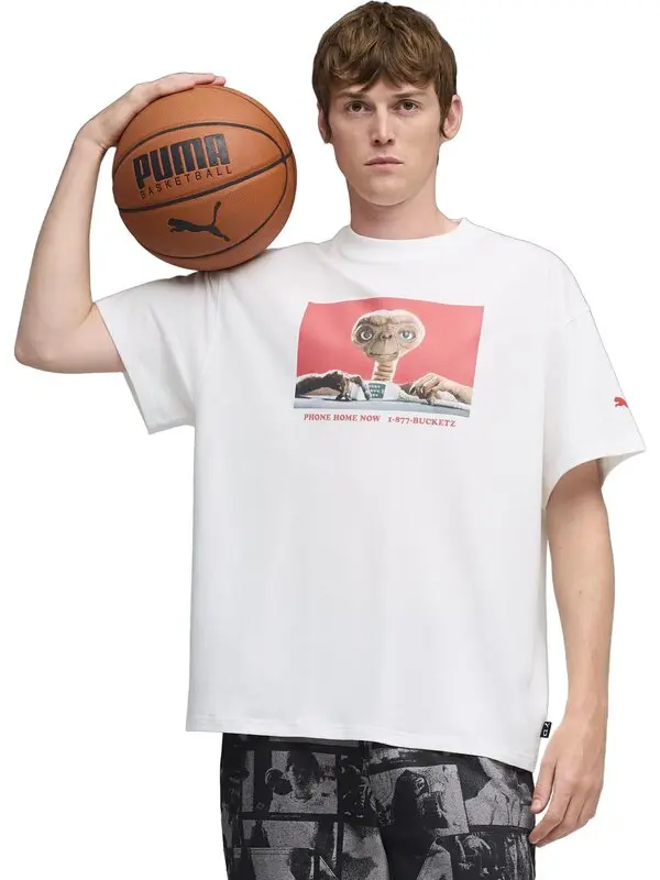 PUMA Hoops X E.t. Phone Home Basketball T-shirt - White