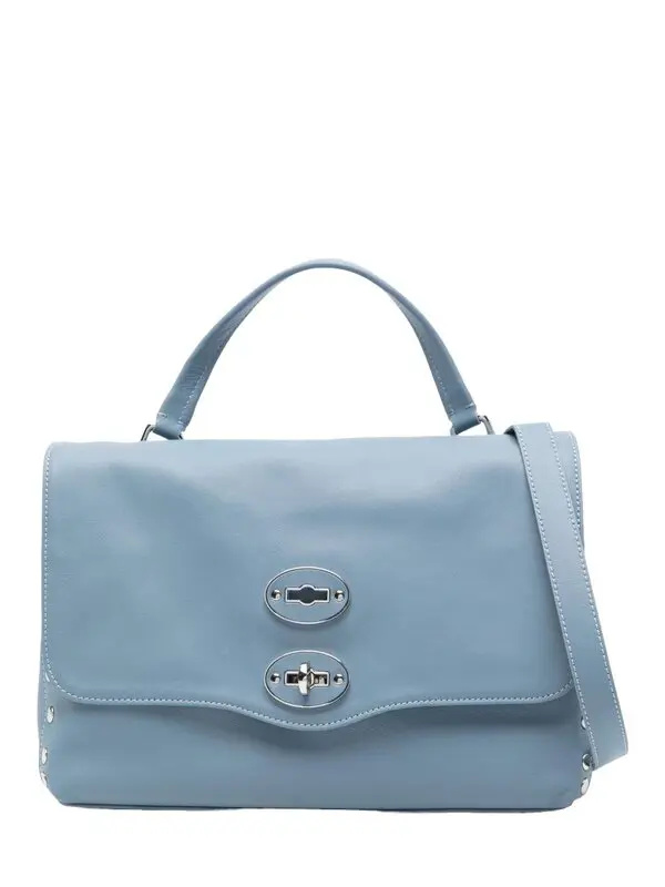ZANELLATO Postina Saeta Small Leather Handbag - Sky Blue
