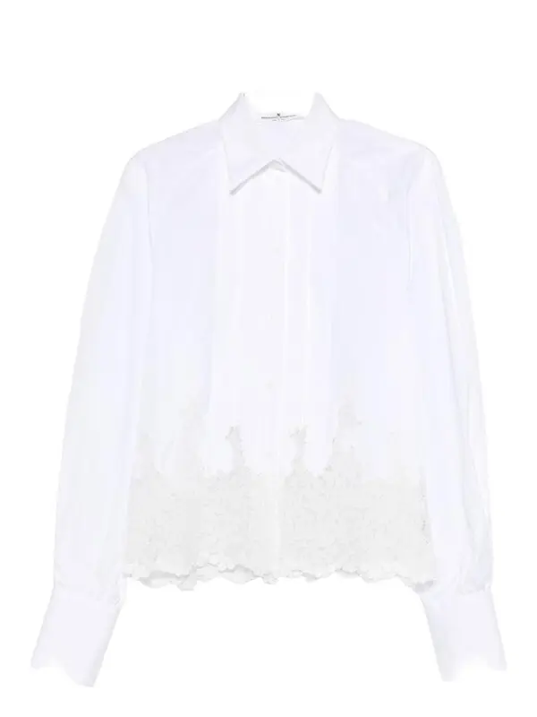 Ermanno Scervino Cotton Embroidered Shirt - White