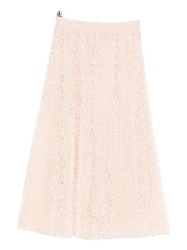 Ermanno Scervino Embroidered Long Skirt - Pink