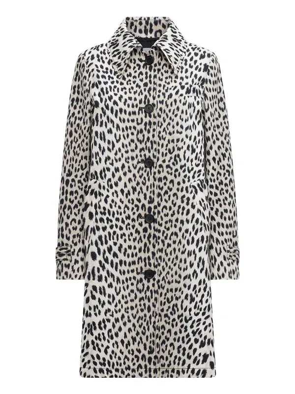 CALLAS MILANO Alaine Animal-print Car Coat - Beige Mul