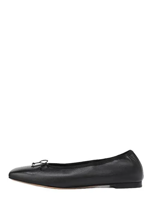 Vince Darla Leather Ballet Flat - Black