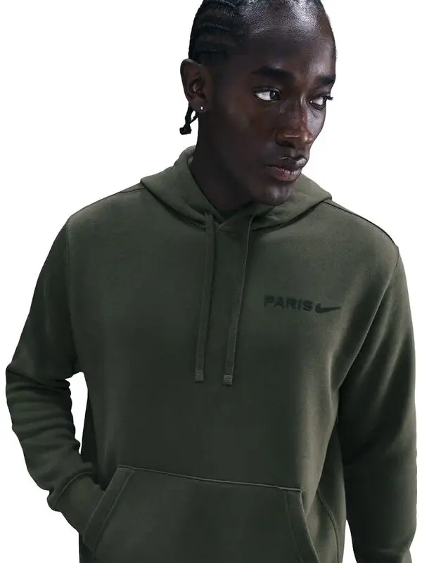 Nike Paris Saint-germain Club Fleece Hoodie - Olive