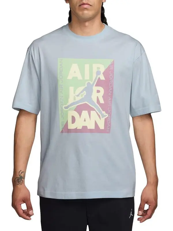 JORDAN Air Cotton Graphic T-shirt - Aura