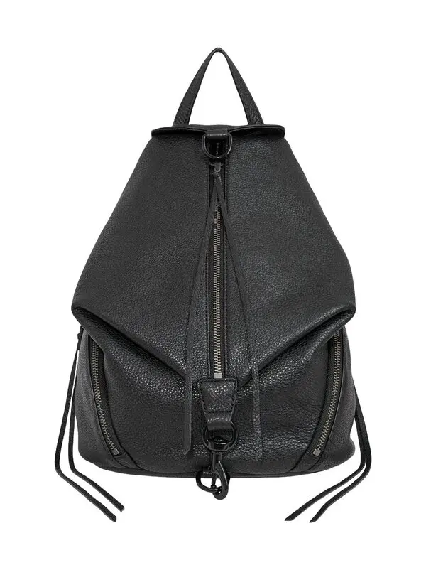 Rebecca Minkoff Leather Julian Backpack - Black