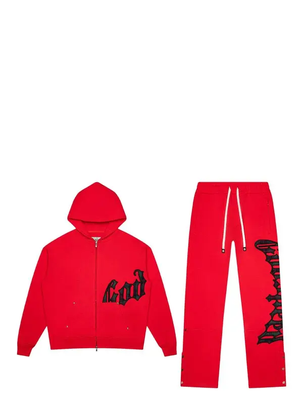 GODSPEED Og Logo Sweatsuit - Red