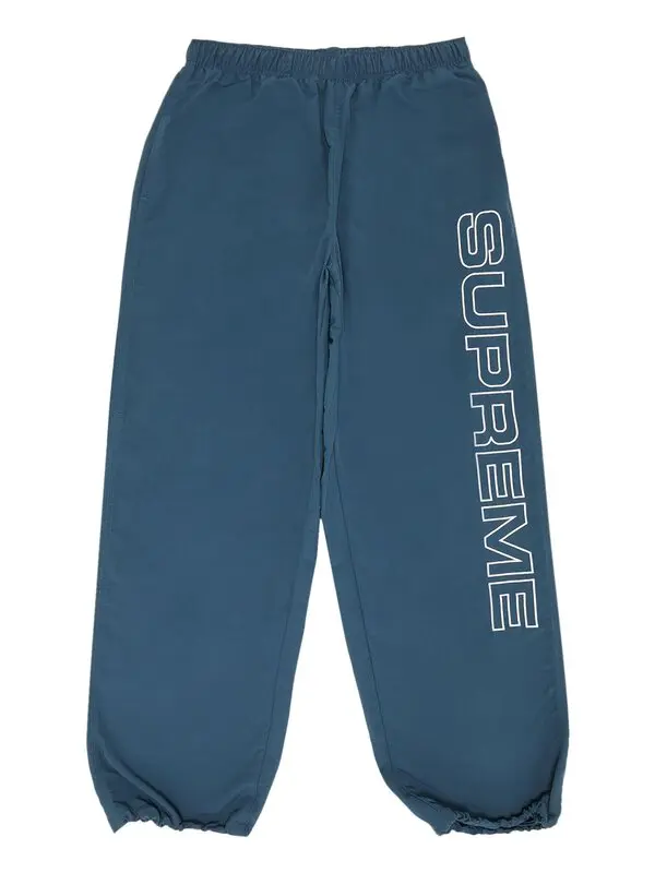 Supreme Spellout Embroidered Track Pant - Blue