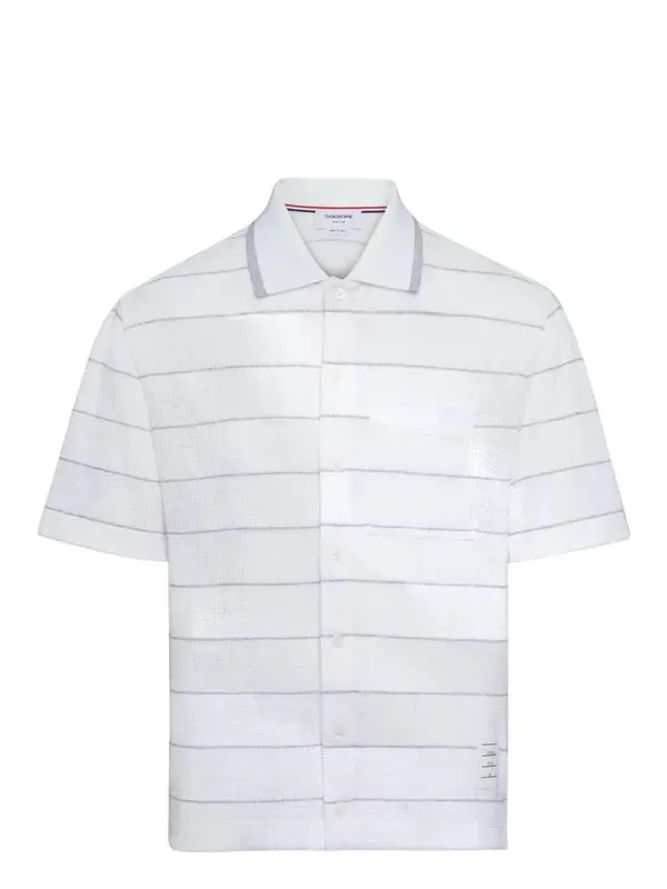 Thom Browne Stripe Short-sleeve Shirt - White