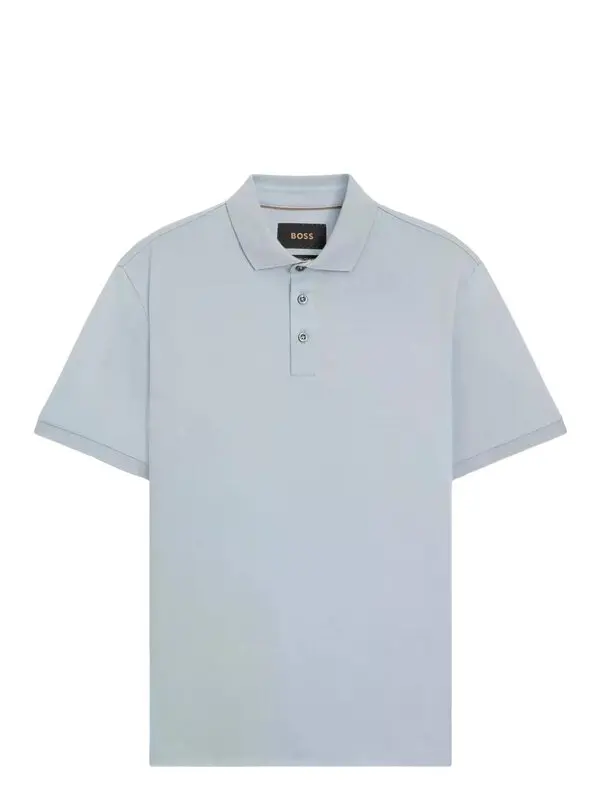 BOSS Buttoned Polo Shirt - Blue