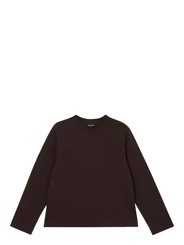 Whistles Cotton-jersey Top - Brown