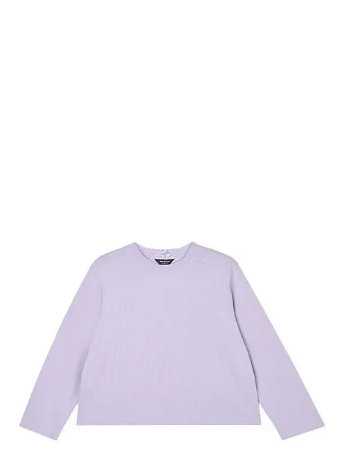 Whistles Cotton-jersey Top - Lilac