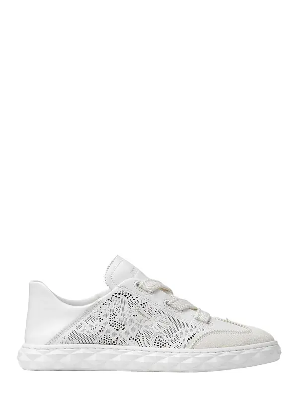 JIMMY CHOO Diamond Light Flex Low Top Sneakers - White