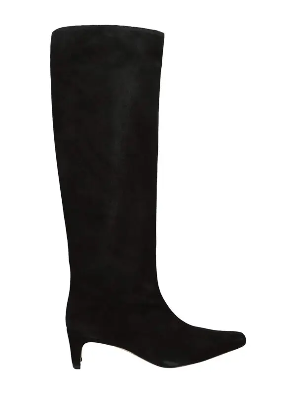 Staud Suede Wally Knee-high Boots - Black