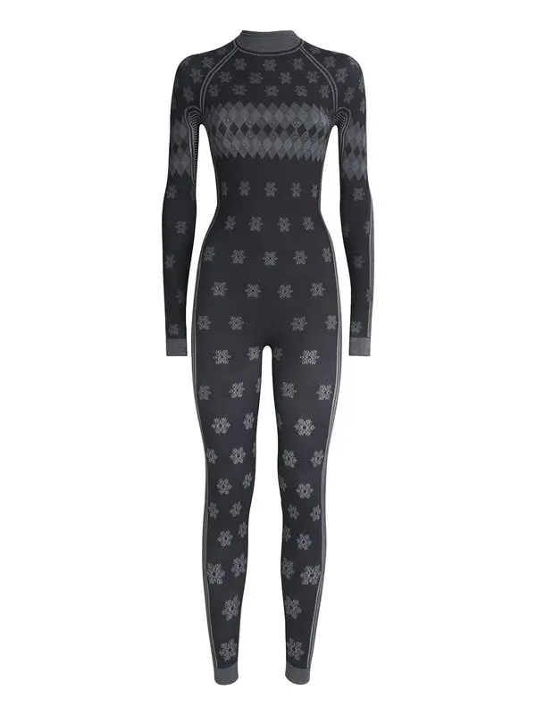 SKIMS First Layers High-neck Jumpsuit - Black