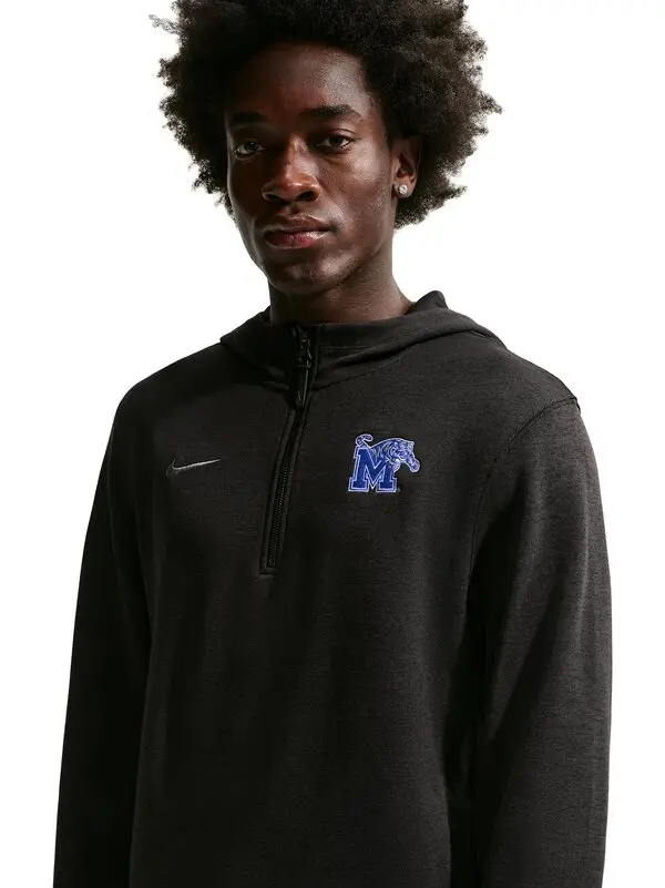 Nike Memphis Tigers Ncaa Basketball Coaches' Pullover Hoodie - Black