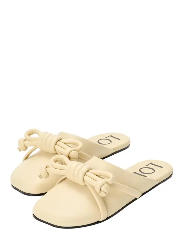 Loewe Flamenco Knot Mule - Butter
