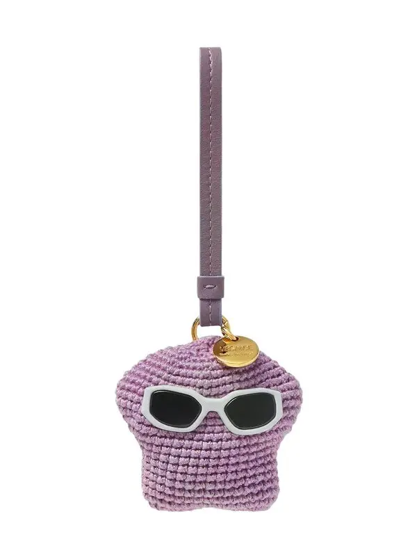 Versace Medusa Crochet Bag Charm - Purple