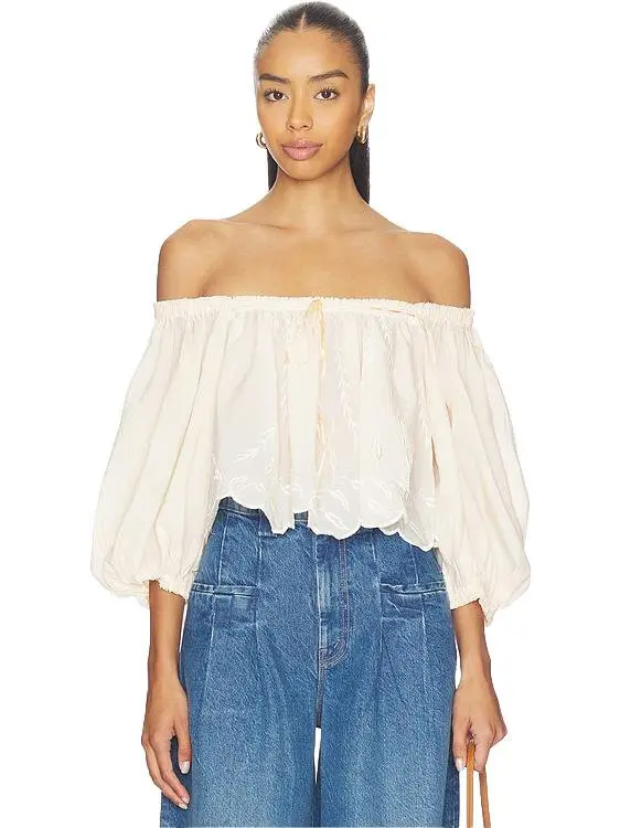 Free People Bali Daydream Melody Top - Mother Of Pearl Combo