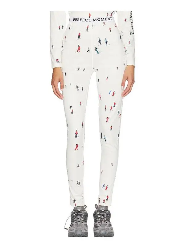 Perfect Moment Printed Base Layer Legging - Dede Ski Print