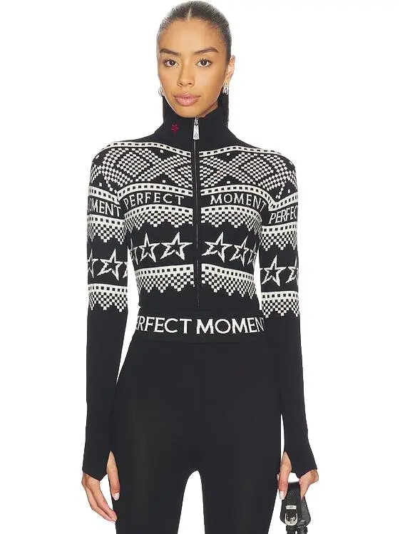 Perfect Moment Holiday Body Sweater - Black & White