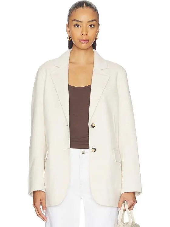 Rag & Bone Zoe Wool Blazer - Ivory