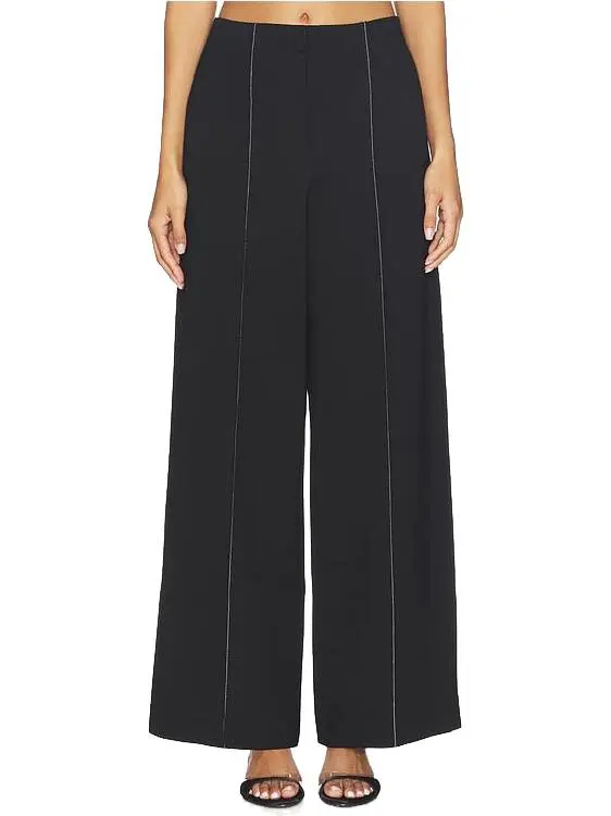 Rag & Bone Irina High-rise Contrast Stitch Pant - Black