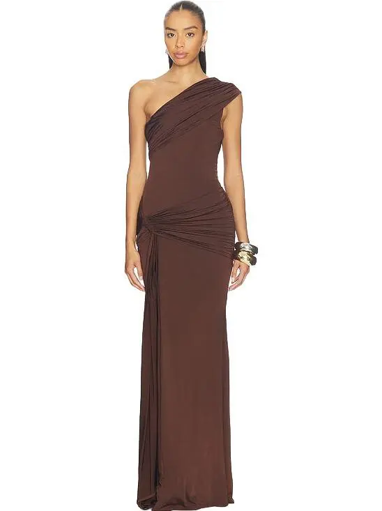 Nbd Rani Gown - Chocolate Brown