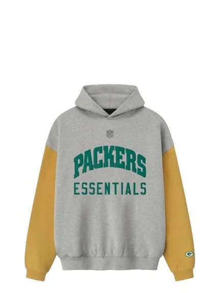Fear Of God Packers Sport Hoodie - Concrete Heather/canyon