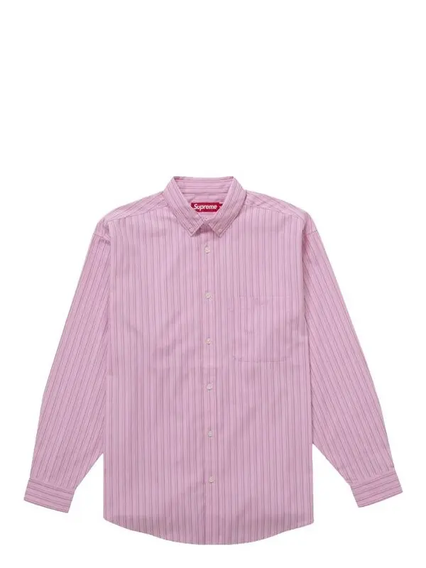 Supreme Pinstripe Shirt - Pink