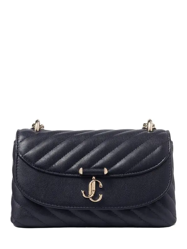 JIMMY CHOO Medium Quilted Leather Curve Cross-body Bag - Blue