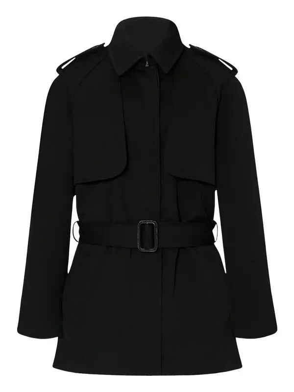 THE ROW Usuaia Virgin Wool Trench - Black