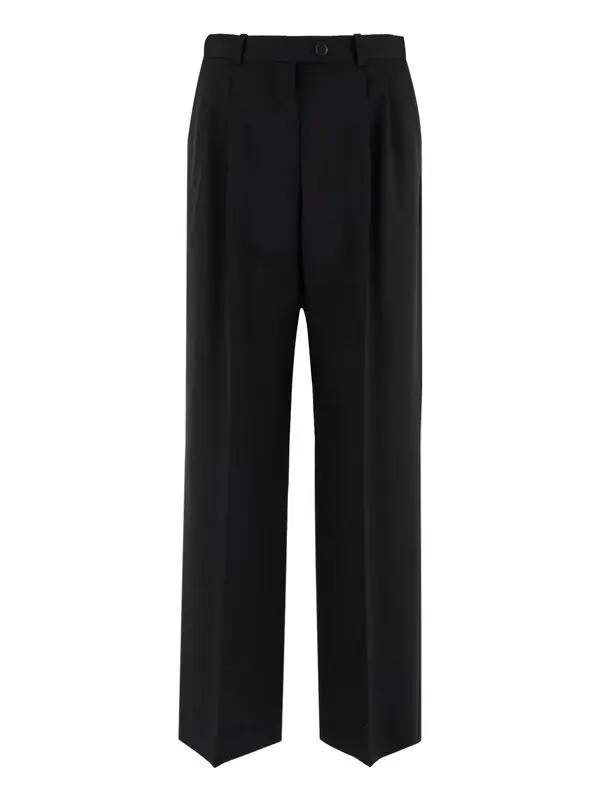 THE ROW Virgin Wool Virgil Trouser - Black