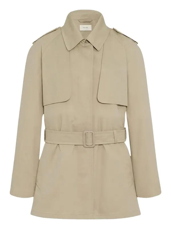 THE ROW Tavoris Cotton Trench Coat - Beige