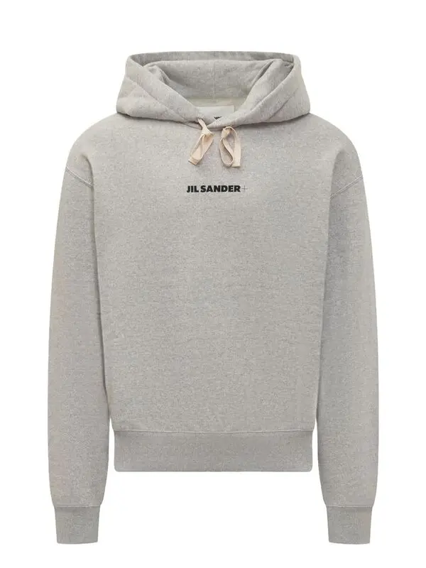 JIL SANDER Long-sleeved Logo Sweatshirt - Grey