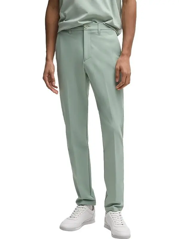 BOSS Slim Fit Trousers - Open Green